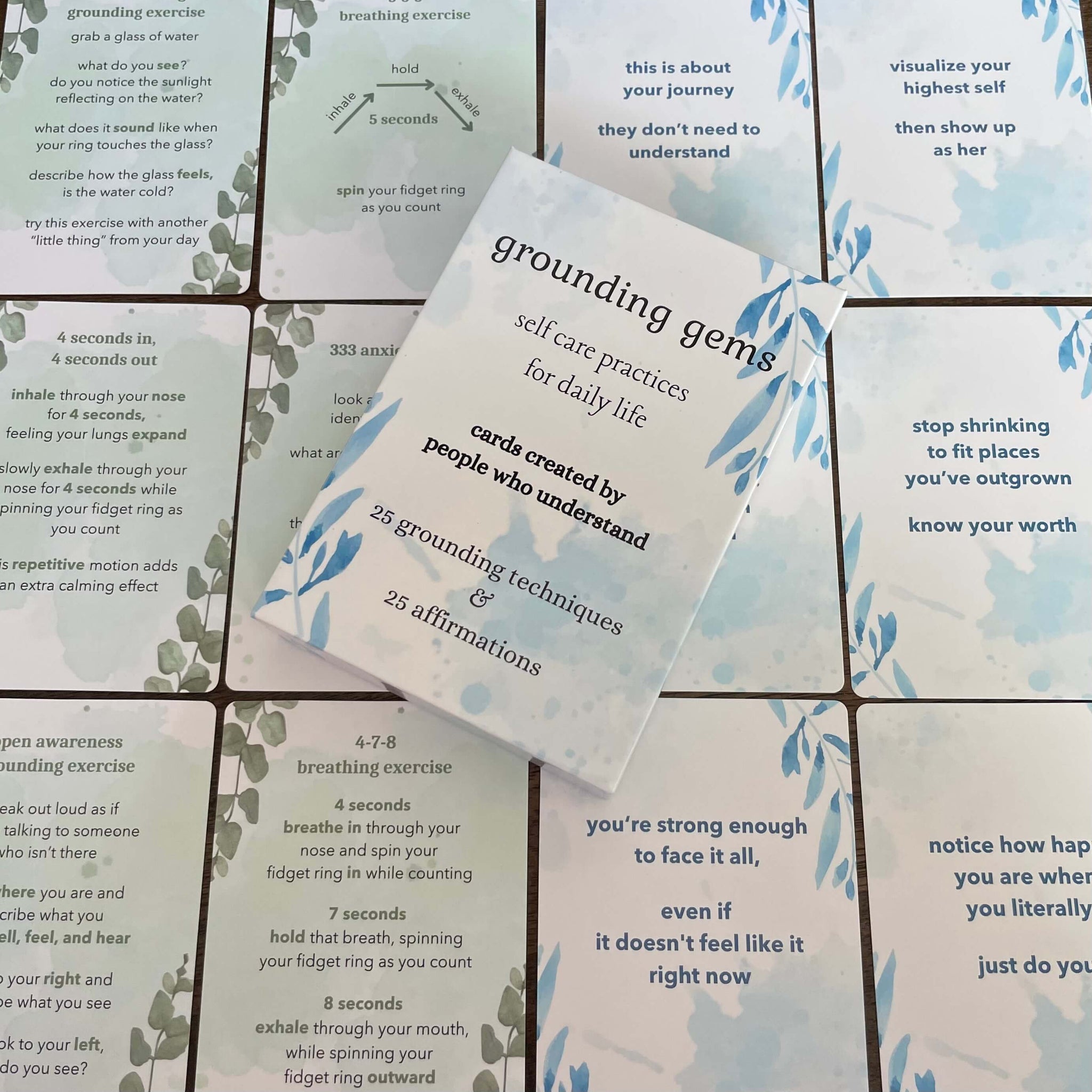 Grounding Gems: Grounding Exercises and Affirmations Card Deck ...